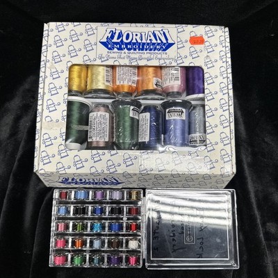NEW Floriani Summer Thread Set LOT 10 Embroidery Thread + 2x Sulky ...
