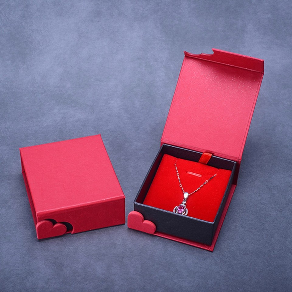 3pcs Heart Shaped Box Box Heart-shaped (Red) Kraft Paper Box | eBay UK