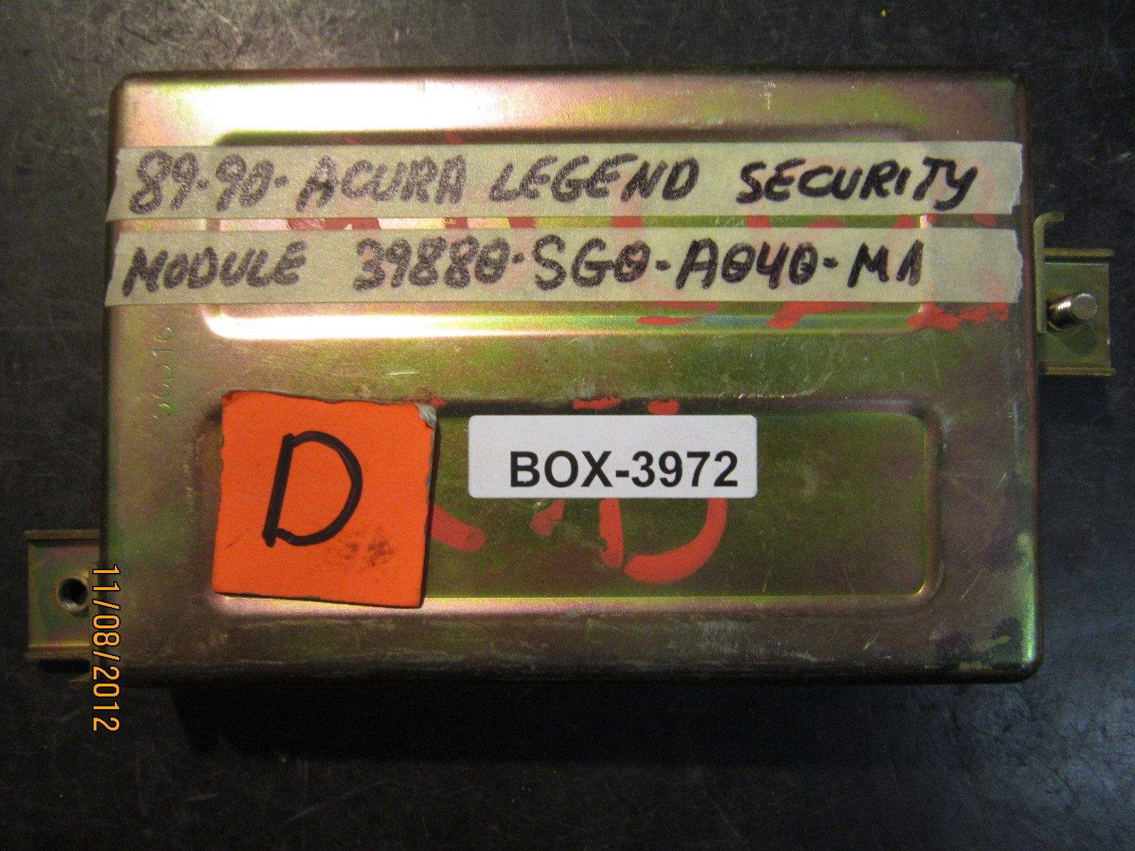 89 90 ACURA LEGEND SECURITY MODULE #39880-SG0-A040-M1 (( BOX-3972 )) | eBay