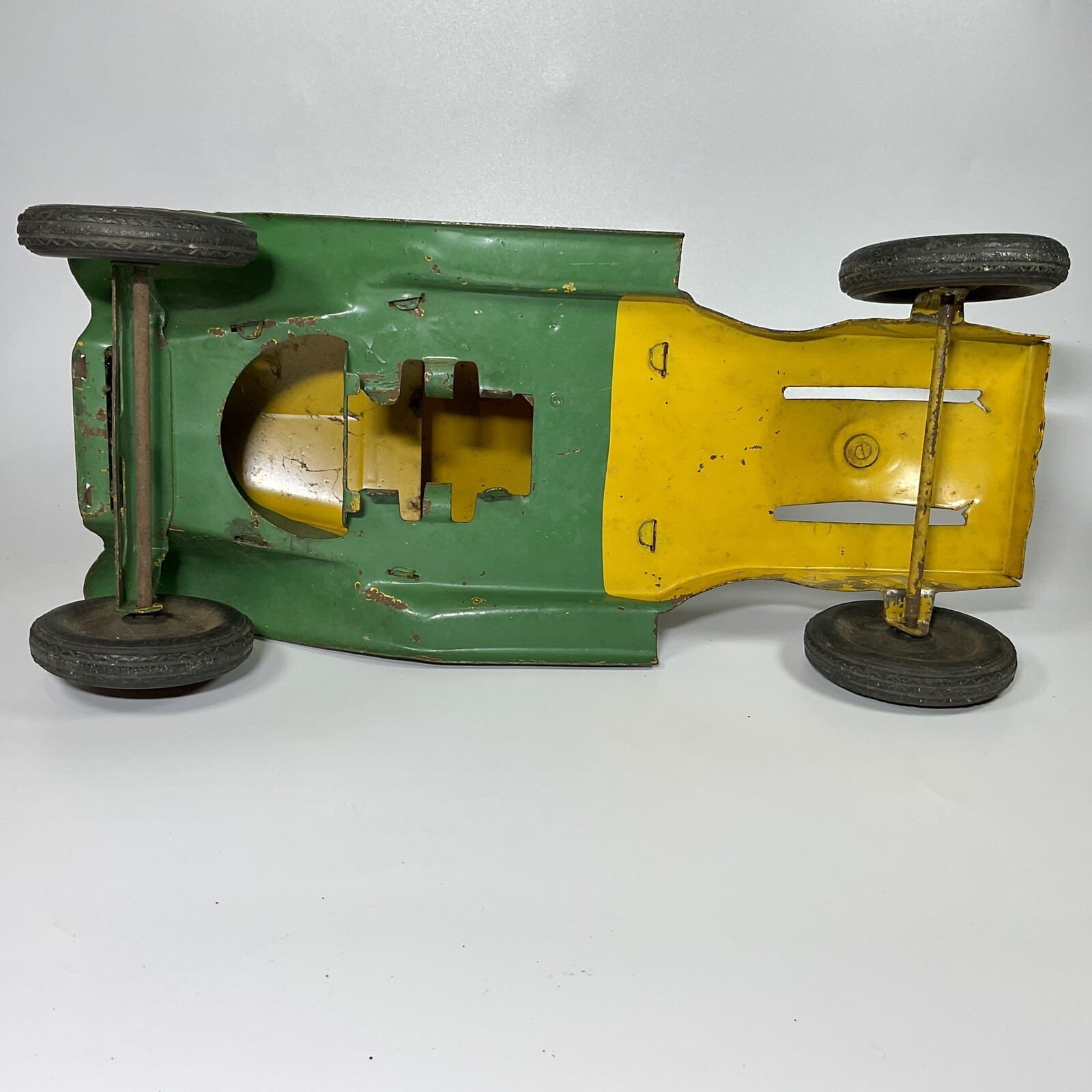 Vintage Buddy L Express Line Pressed Steel Tractor Trailer Double ...