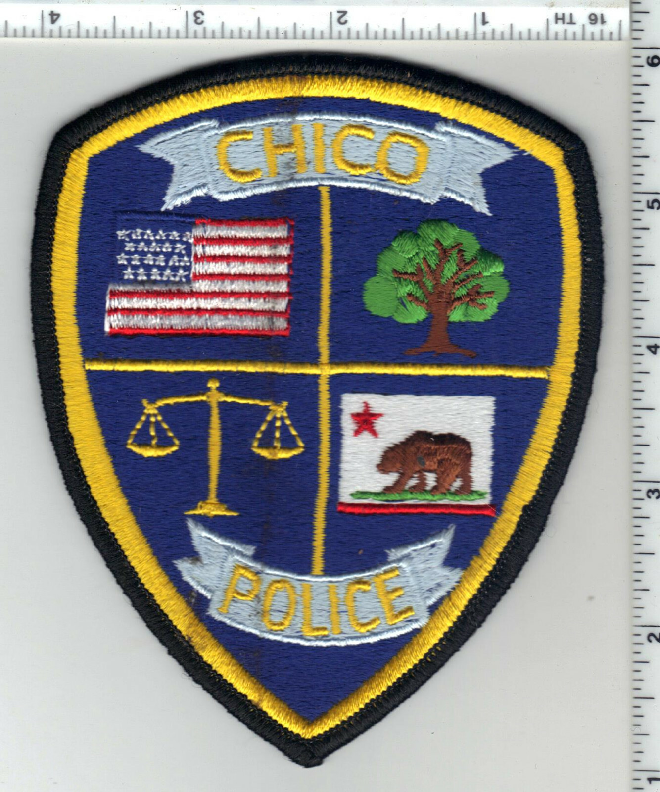 Chico Police (California) 3rd Issue Shoulder Patch | eBay