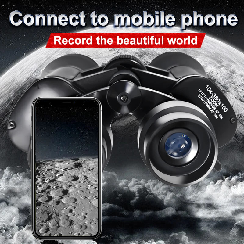 10-380x100 Powerful Binoculars Long Range Telescope Zoom HD High ...