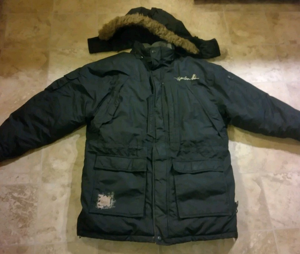 Vintage Makaveli Branded Coat Y2K Down Hooded Parka Size Medium Tupac ...