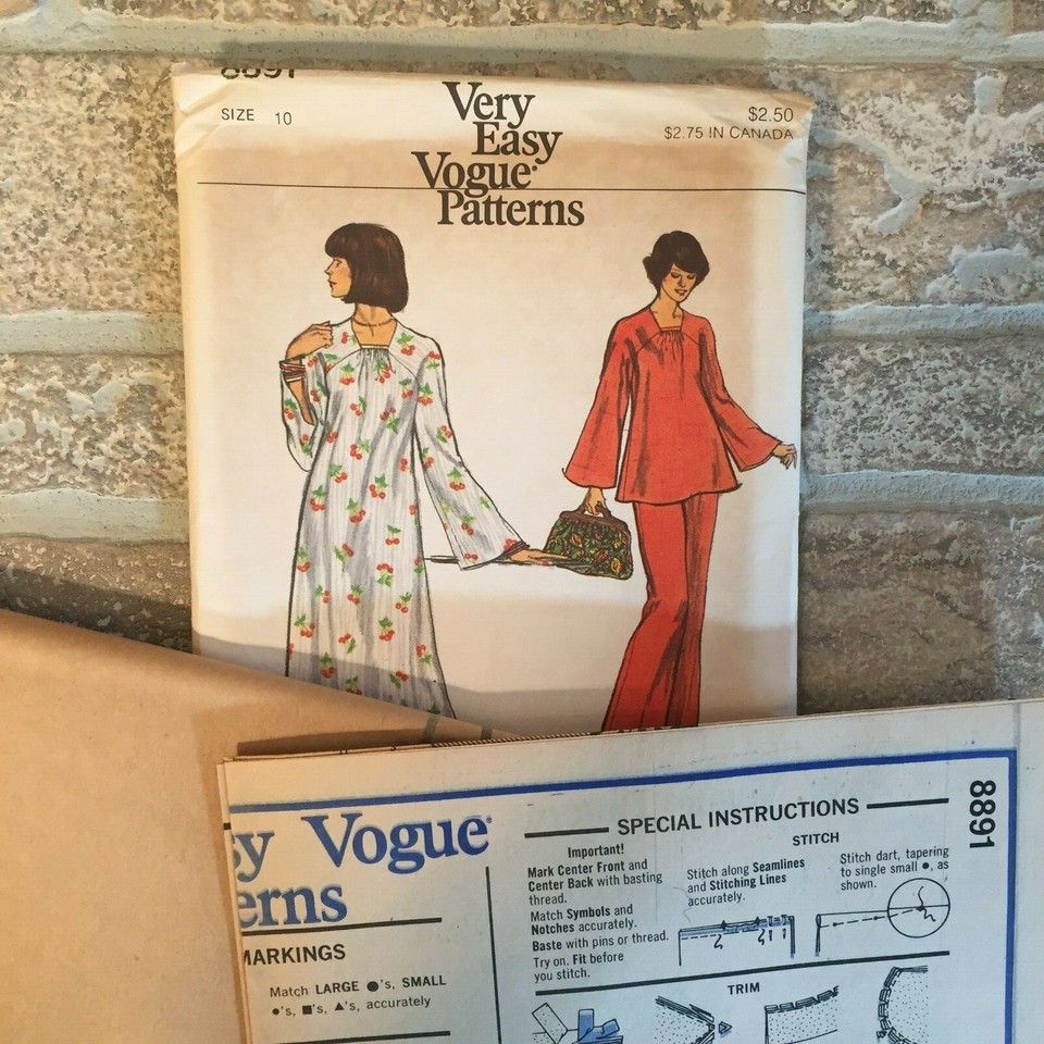 Vogue 8892 Vintage Sewing Pattern "Easy" 7 Piece Maternity Dress Top ...