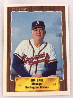 1990 Burlington Braves-ProCards Baseball Card-Jim Saul | eBay