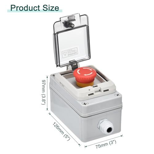 IP67 Push Button Box ABS E Stop Button for Indoor and Outdoor ...