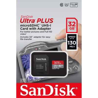 SanDisk Ultra PLUS 32GB microSD Memory Card | eBay