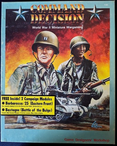 1987 COMMAND DECISION WWII Miniature game GDW. Barbarossa. Bastogne ~ Complete | eBay