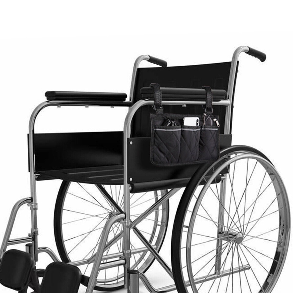 Wheelchair Side Bag Hang on Side Armrest Accessories Storage Pouch w ...