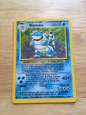Rare Blastoise Holographic Pokemon Card - Collector's Edition | eBay