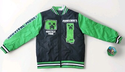 Minecraft Hostile Mob boys Bomber Jacket size Large 10/12 | eBay