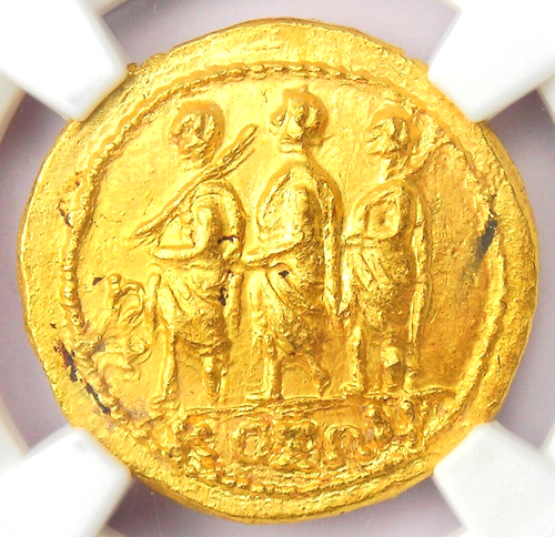 Brutus Coson Gold AV Stater Coin 54 BC - Certified NGC MS UNC - 5/5 ...