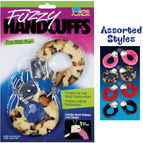 Fuzzy Handcuffs - Durable Die Cast Metal Construction - Have Fun With ...
