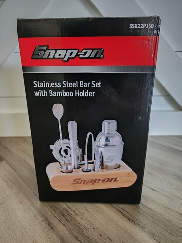 Snap-on Stainless Steel Bar Set With Bamboo Holder Ssx22p160 | eBay
