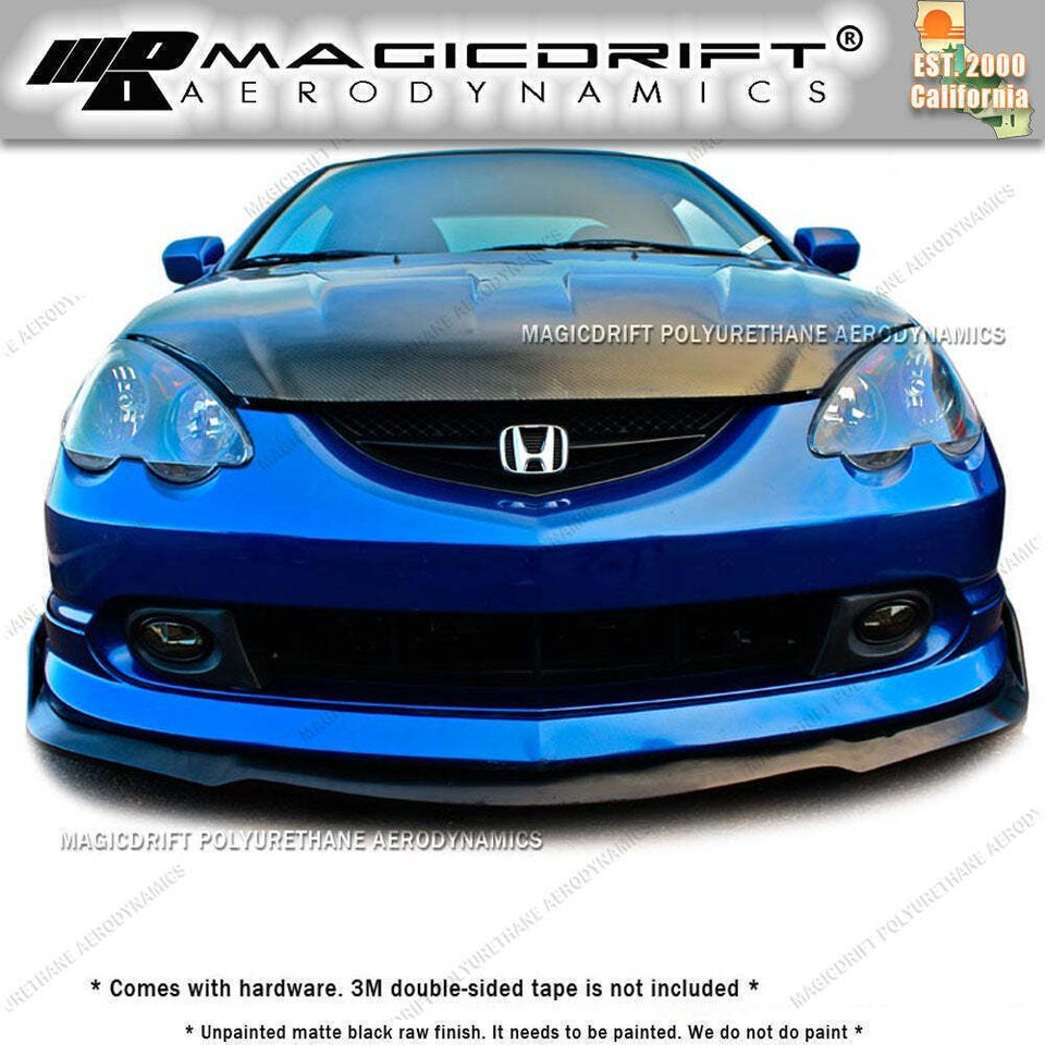 For 02 03 04 05 06 Acura RSX Front Bumper Add-on Winglet Diffuser ...