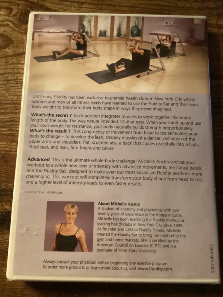 Fluidity Fitness Evolved with Michelle Austin (DVD, 2005) | eBay