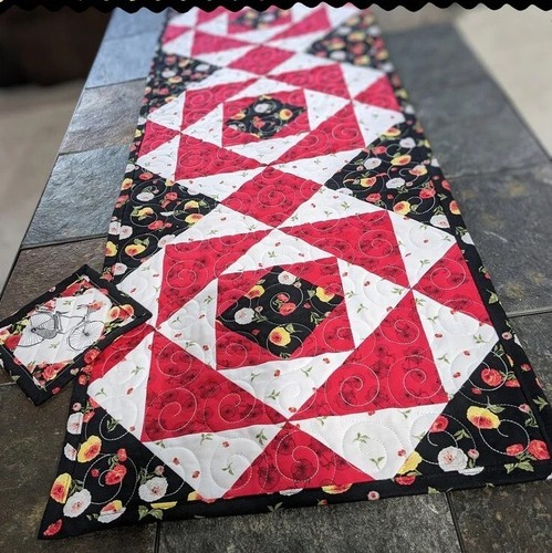 Flower Market Table Runner Pattern | eBay