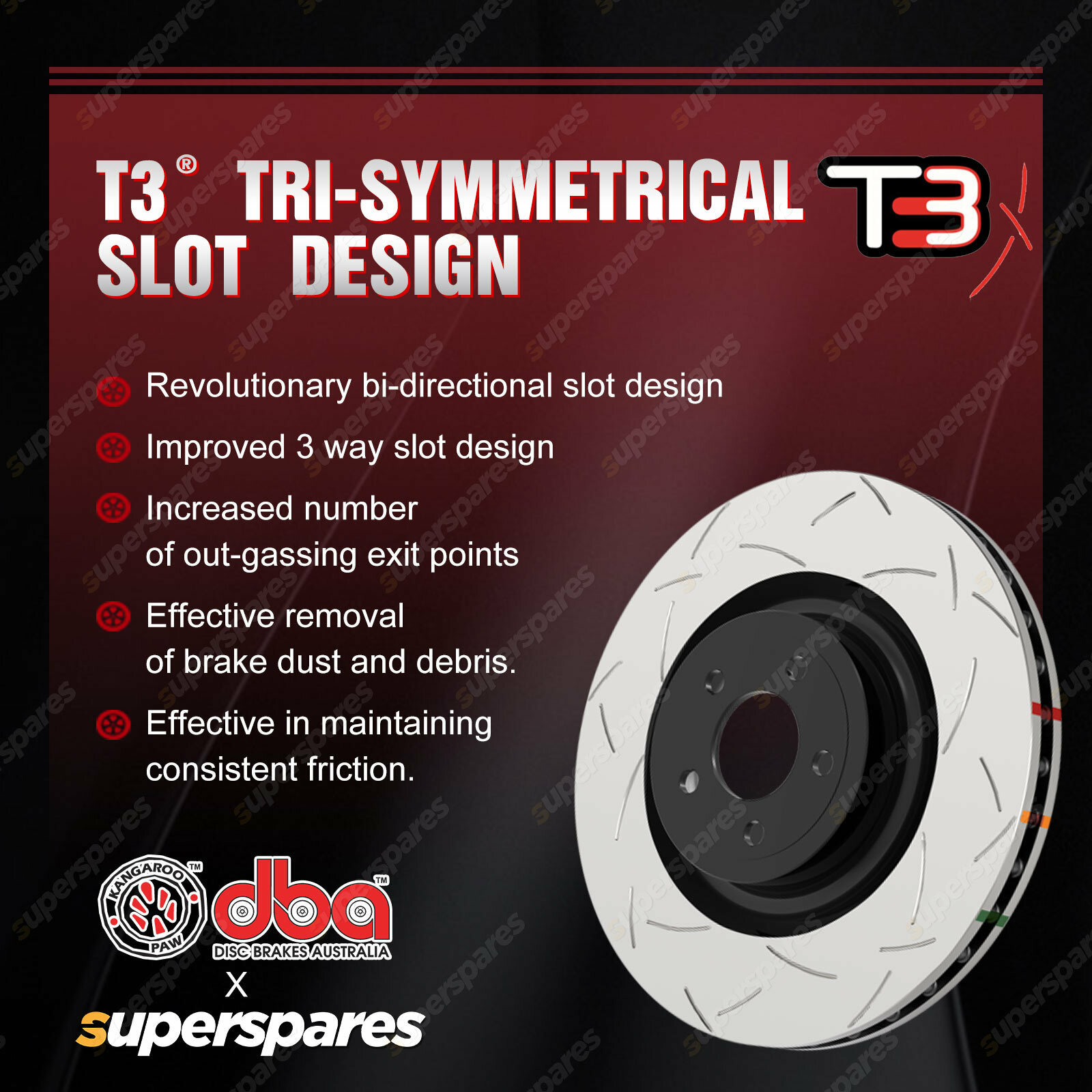 DBA Front 4000 T3 Slotted Disc Brake Rotors for Pontiac G8 GXP 6.2L V8 ...