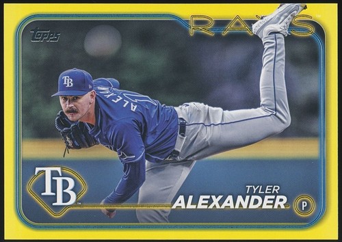 2024 Topps Update Yellow Tyler Alexander #US235 Tampa Bay Rays | eBay