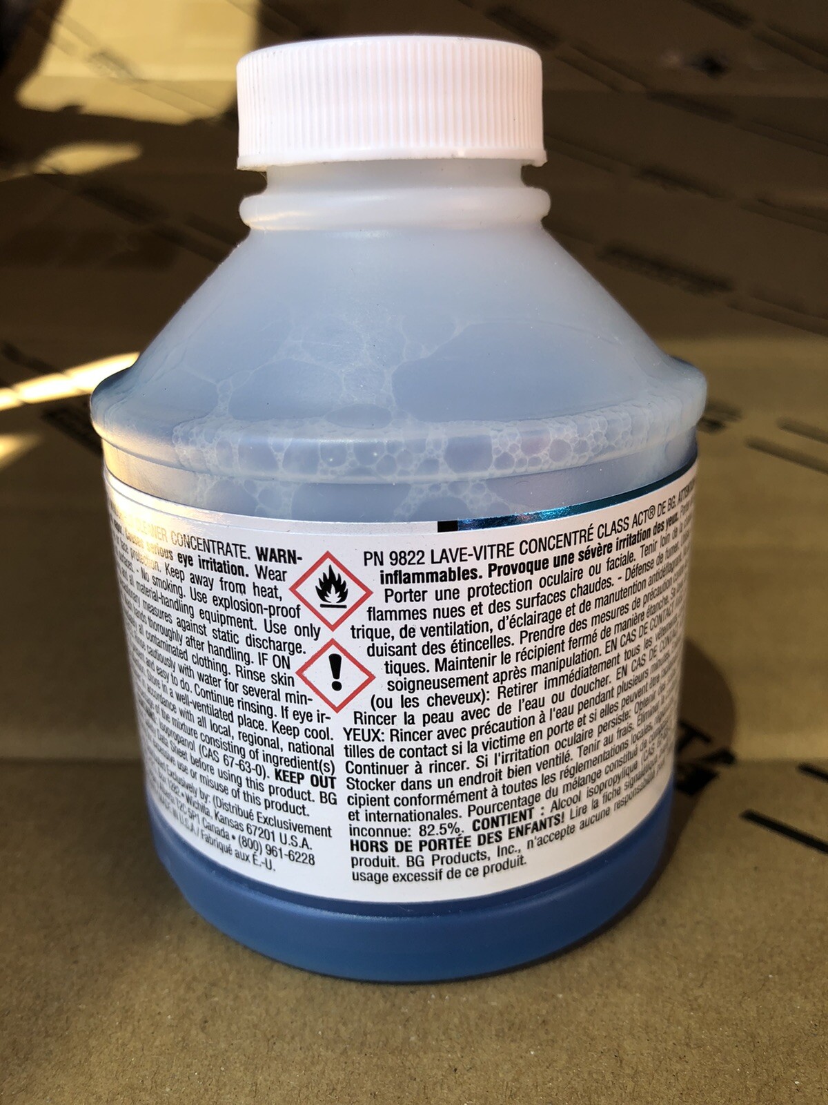 8x BG Class Act Concentrated Windshield Cleaner Washer Fluid 8oz Car Auto
