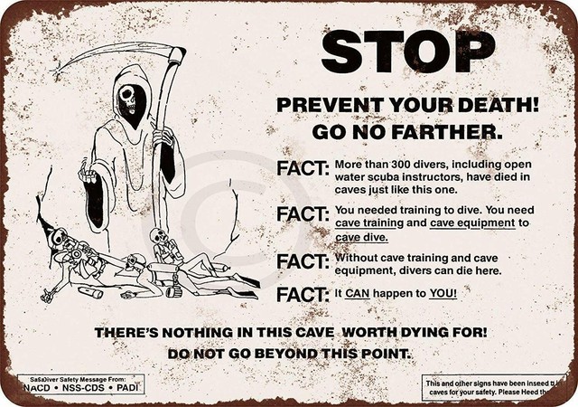 Stop Prevent Your Death! Go No Farther. Metal Tin Sign | eBay