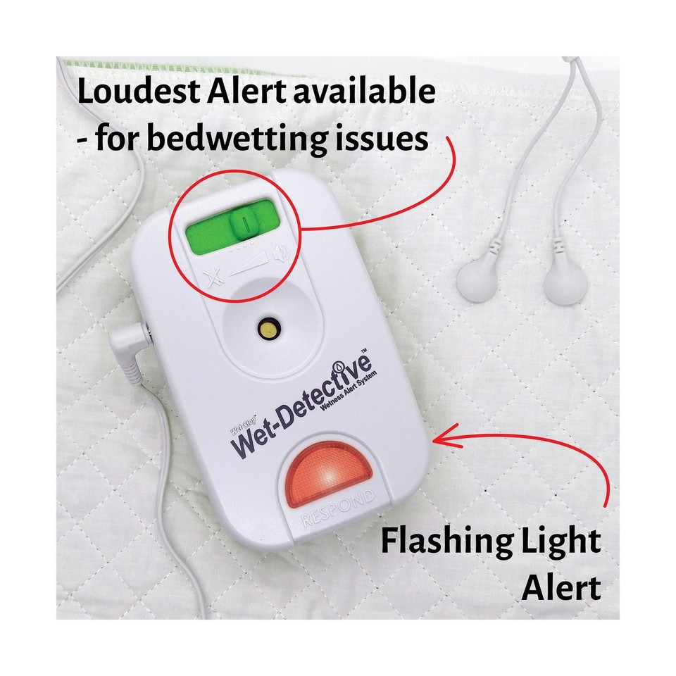 Wet Detective Bedwetting Kit, Incontinence & Bedwetting Alarm System ...