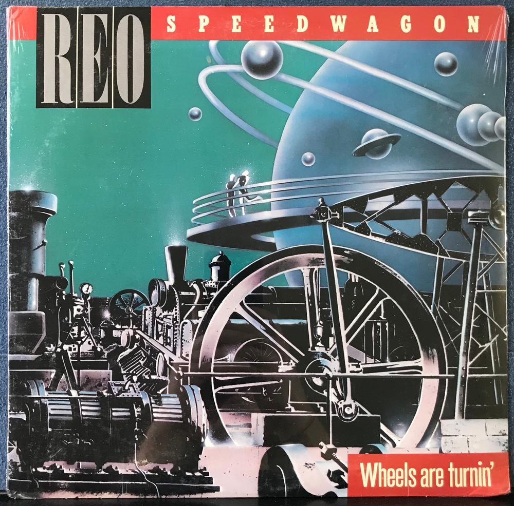 REO SPEEDWAGON WHEELS ARE TURNIN'~SEALED ORIG 1984 EPIC FIRST PRESS LP ...