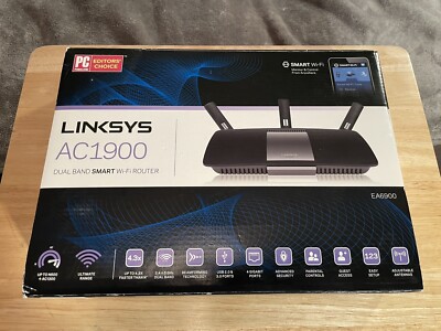 Linksys AC1900 EA6900 Dual Band Smart Wi-Fi Gigabit Router - 304 ...