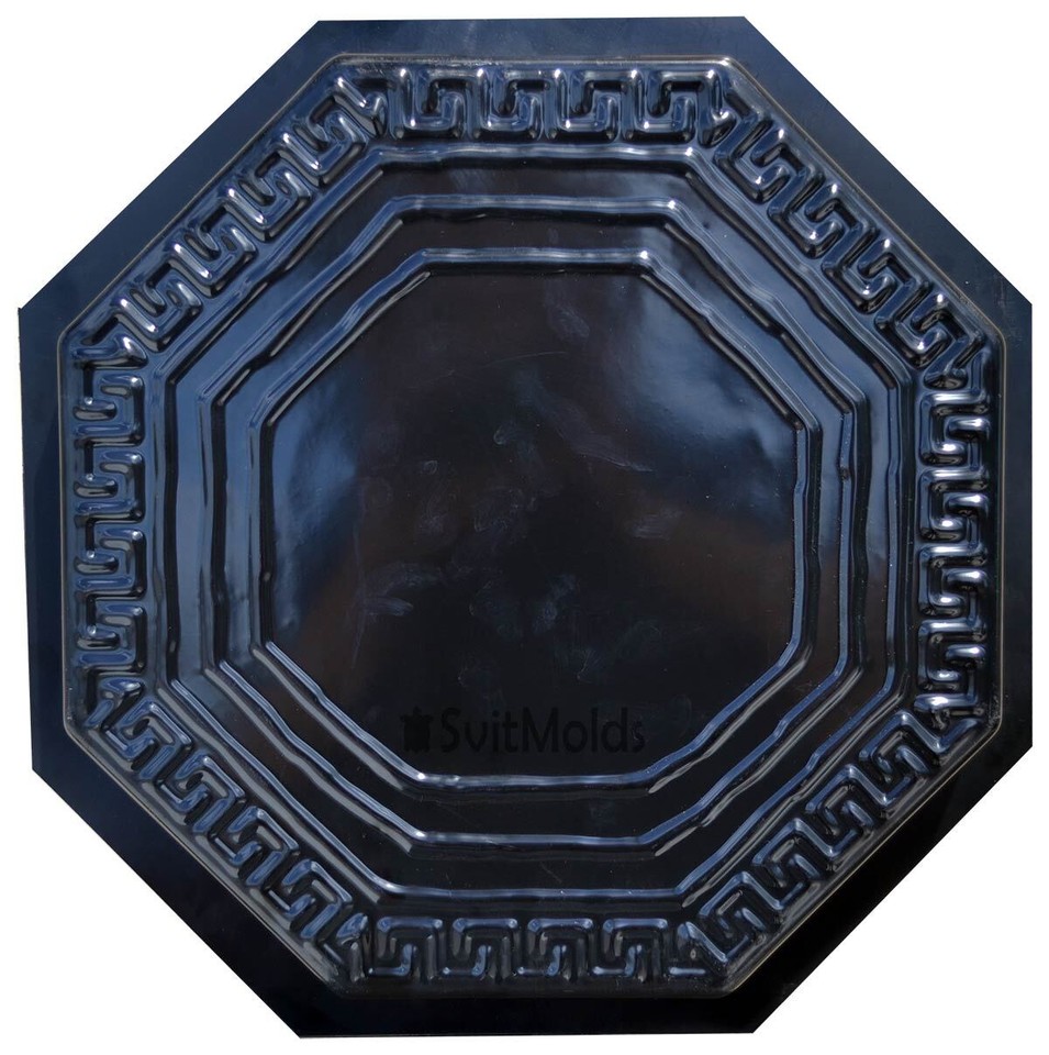 Concrete Mold DIY Stepping Stone Pavers Greek Style Garden Walkway ...