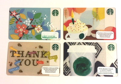 Starbucks Gift Card Birthday Cup Green Dot Spring Flower Thank U No ...