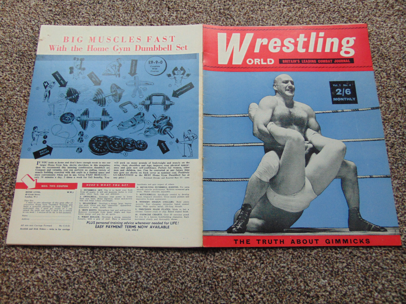 Wrestling World magazine - Vol 1 No 4 (British wrestling, Ken Joyce, L ...
