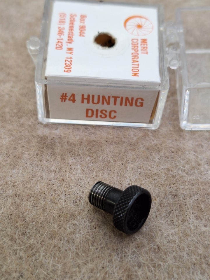 Vintage Merit #4 Hunting Disc Aperture Rear Sight Disc Target Sight | eBay