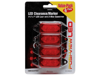 Roadpro RP-1445 LED Clearance Marker Lights Red 4 Pack | eBay