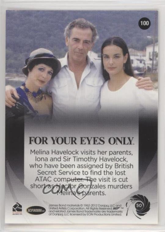 2012 James Bond: 50th Anniversary Series 1 Sparkle Foil Melina Havelock #100 b6s | eBay