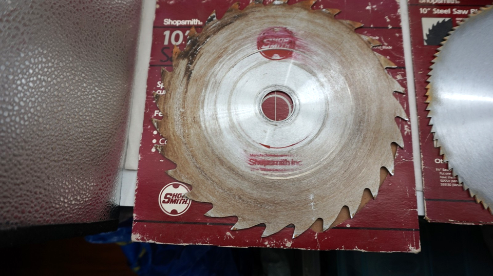 Shopsmith 10” Saw Blades Lot 5 used blades for Shopsmith Mark V Table ...