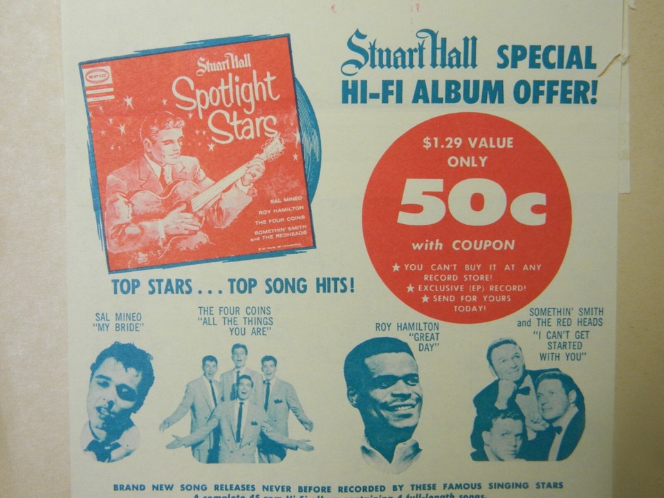 VTG Retro Stuart Hall Notebook Filler Paper 1950s | eBay