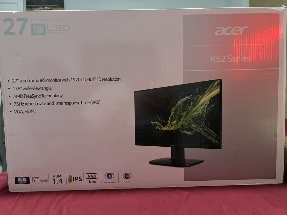 Acer KB2 - 27'' Full HD IPS VRB Monitor 840226635545| eBay