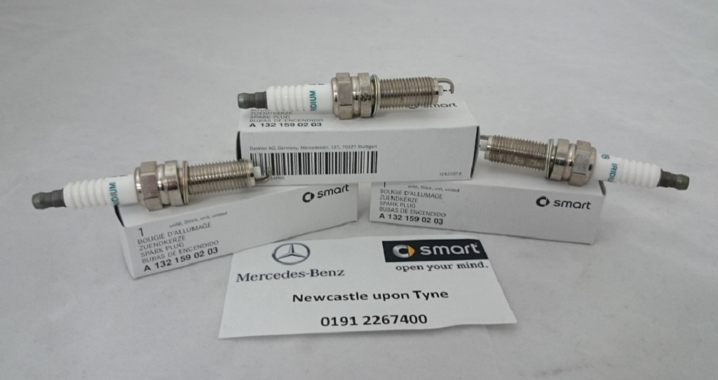 Genuine Smart FORTWO MHD Model Spark Plugs X3 A1321590203 for sale ...