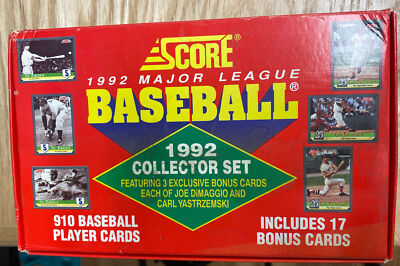 1992 Score Baseball Collector Set | eBay