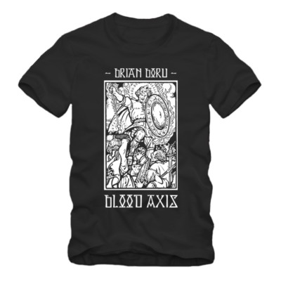 BLOOD AXIS - Brian Boru T-Shirt Death in June Sol Invictus Boyd Rice ...
