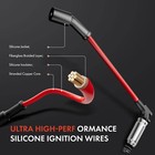 8x Red Square Ignition Coil & Spark Plug Wire Kits for GM Chevy ...