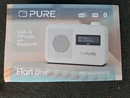 Pure Elan One2 Radio Portable DAB+ FM Bluetooth AUX White Gift Stocking ...