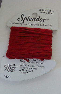 NEW Rainbow Gallery Splendor 12-ply Silk Needlepoint Cross Stitch S822 ...