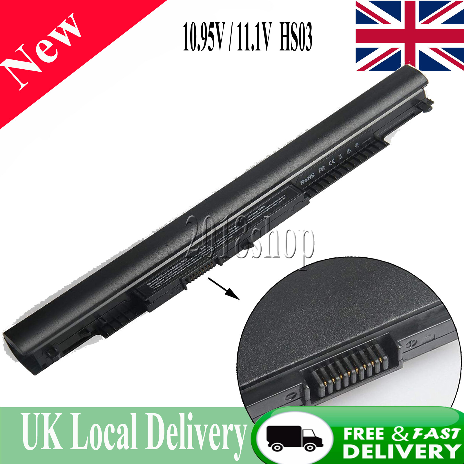 Replace For HP 240 250 255 G4 G5 Notebook Battery 807956-001 HS03 HSO3 ...