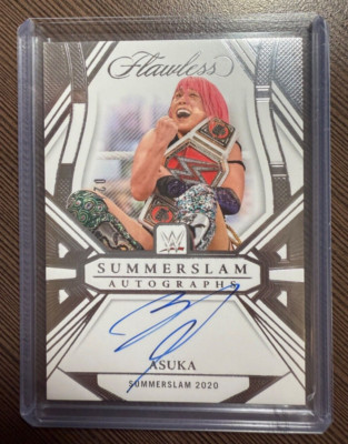 /25 Asuka 2024 Panini 1st year Flawless WWE on-card Auto SummerSlam | eBay