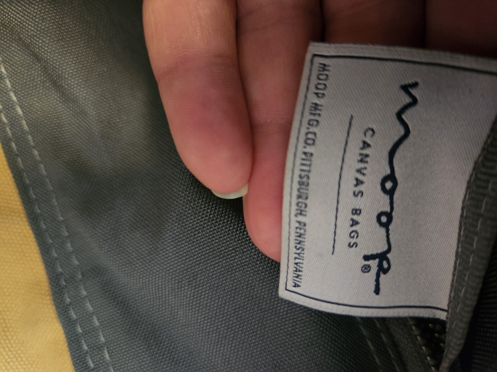 Large MOOP Messenger Bag Tan Canvas Unisex Magnetic C… - Gem