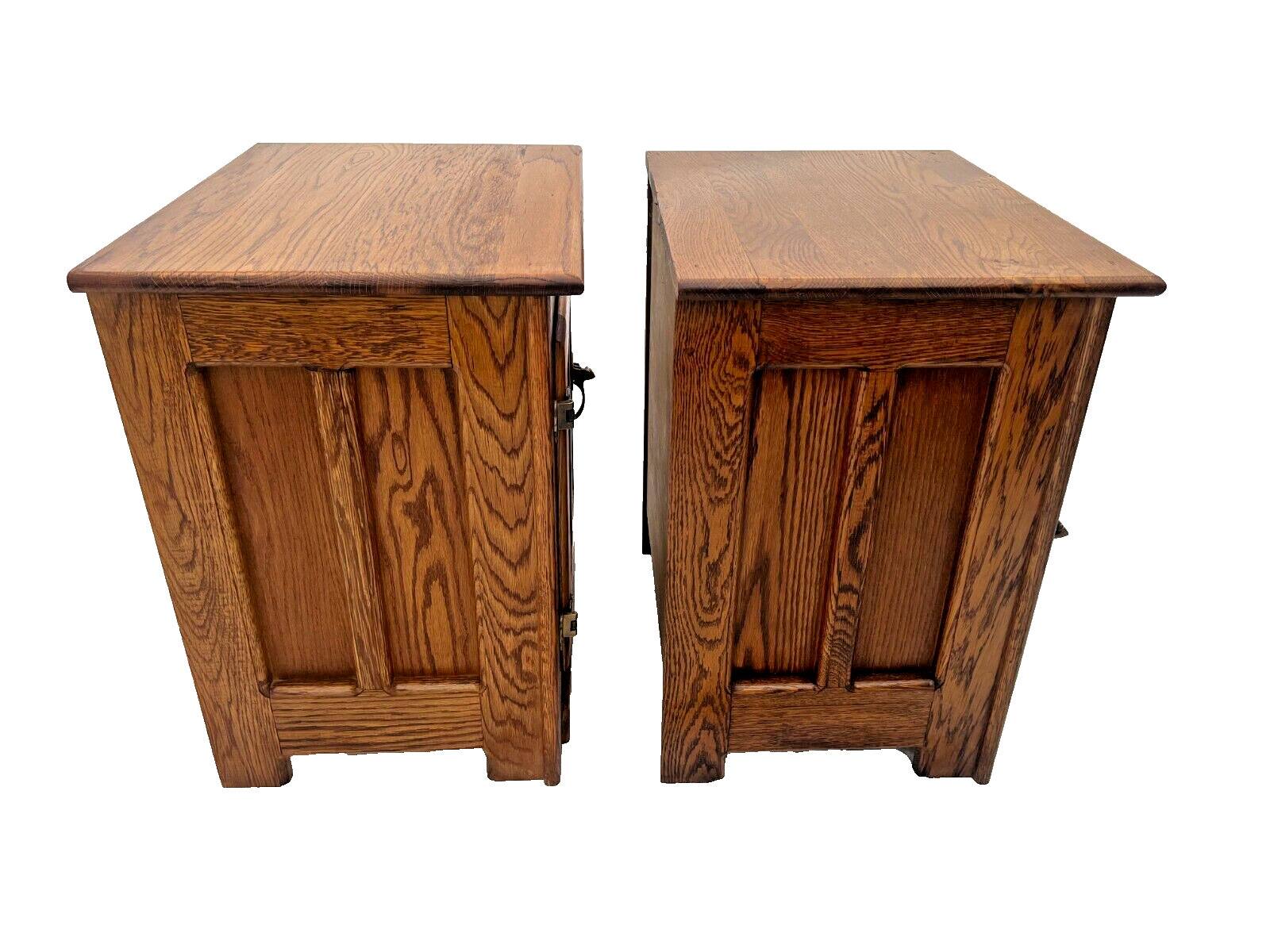 Retro Pair White Clad Cabinets Nightstands Ice Box style by Simmons ...