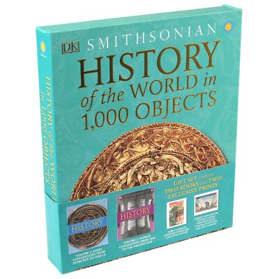NEW DK Smithsonian History of the World 2 Books & 2 Prints Gift Set ...