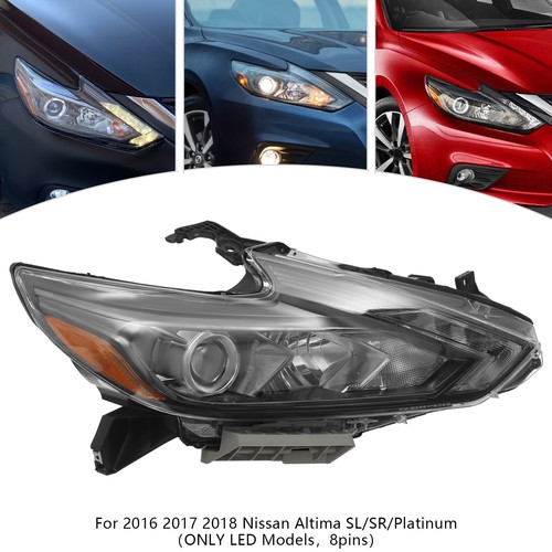 Headlight Headlamp RH Side For 2016 2017 2018 Nissan Altima 3.5L SR ...