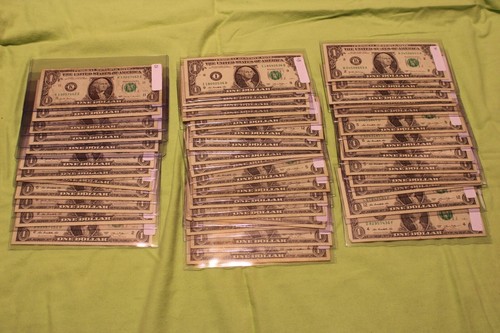 COMPLETE SET of U.S. 1 Dollar NON REPEATER BROKEN LADDER SCATTERED 45 ...